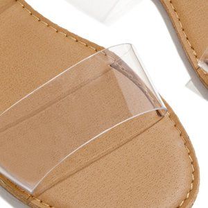 Shoes | New Transparent Clear Dual Strap Open Toe Sandal | Poshmark